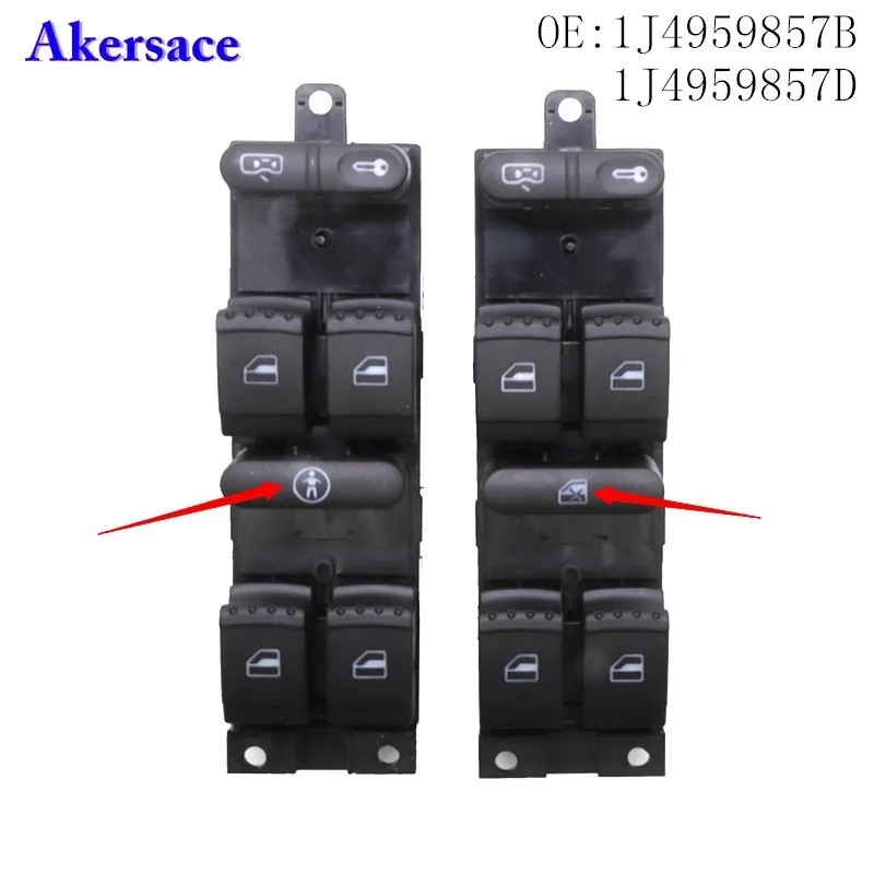 1J4959857 Power Window Master Switch for Jetta Golf MK4 Bora Passat B5 ...