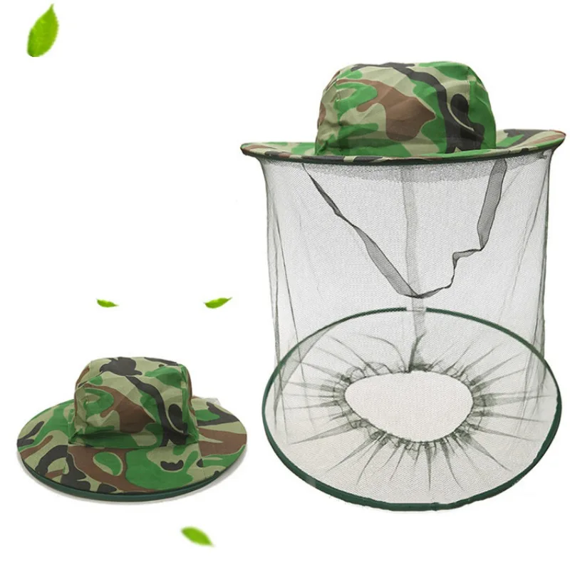 Head Net Hat Wide Brim Anti Insect Bee Fly Face Mask Cap Protective ...