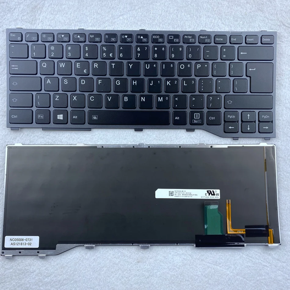US-International-Backlit-Laptop-Keyboard-for-Fujitsu-Siemens-Lifebook ...