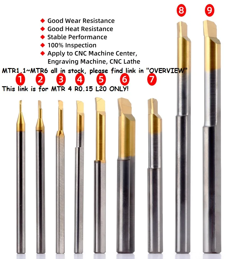 Boring Tool MTR 4mm Mini Lathe Machine Use Micro Boring Bar One-piece ...