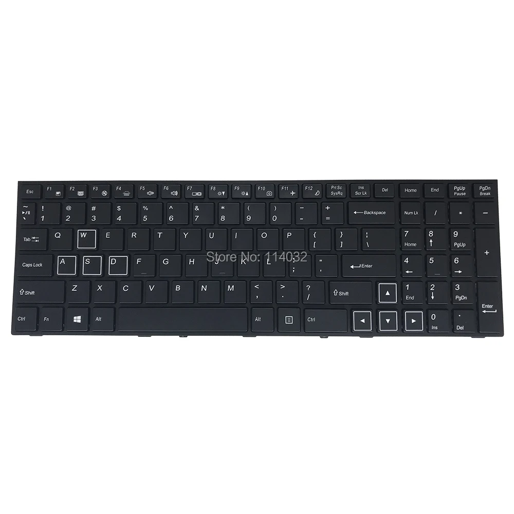 Replacement keyboards N155SC backlight keyboard for Clevo N150RF N151SC ...