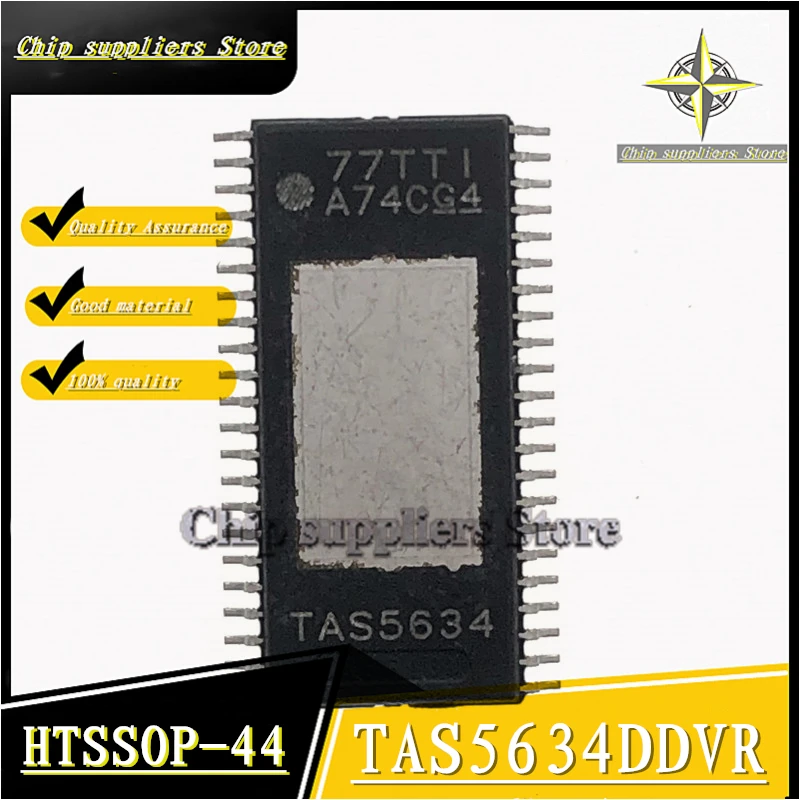 1 pçs//tas5634ddvr tas5634 HTSSOP 44 chip linear amplificador de áudio ...