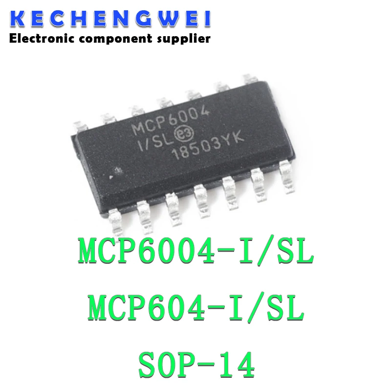 10PCS MCP6004 I/SL SOP 14 MCP6004 I SOP MCP6004 SMD MCP604 I/SL MCP604 ...