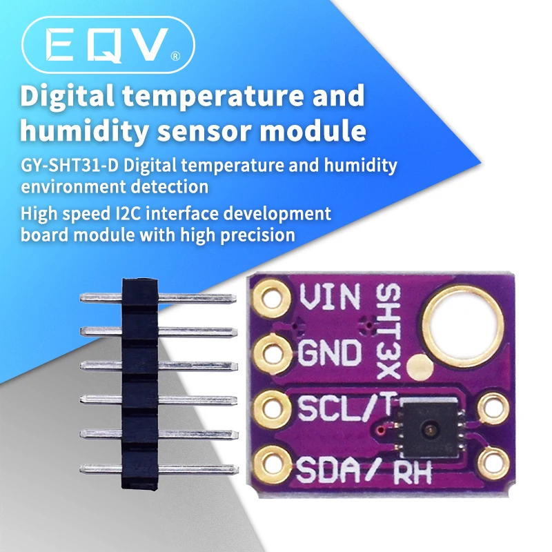 Original I2c Interface Sht30 Sht30-d Digital Output Temperature Humidity Sensor Accuracy ...
