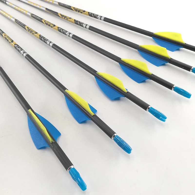 Archery-Hunting-Carbon-Arrows-Spine350-900-30-5-ID4-2-Shaft-Vanes-Nocks ...