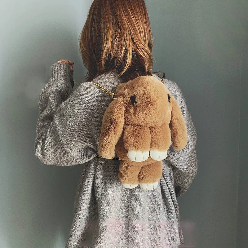 Cute Plush Rabbit Backpack Shoulder Crossbody Bag Japanese Bunny 19 ...
