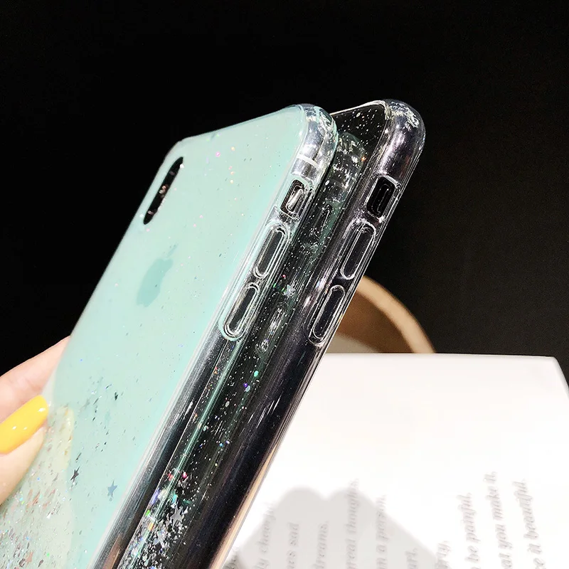 С сияющими блестками и пайетками чехол для huawei P Smart плюс Z Y9 Y6 ...