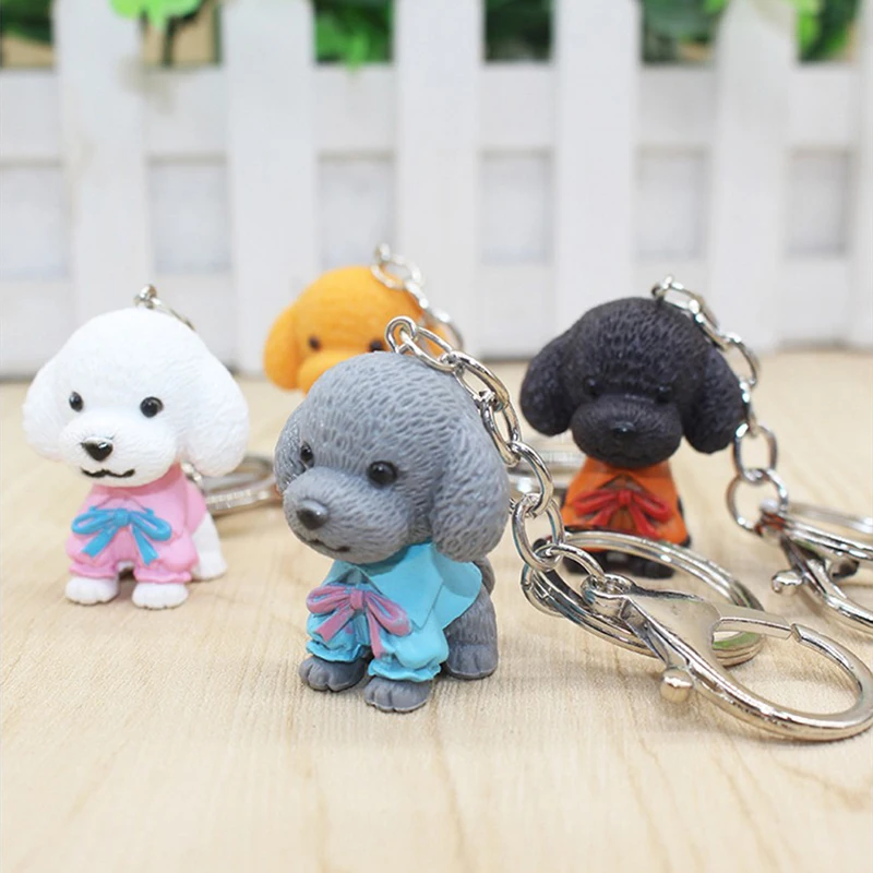1pc Cartoon Cute Dogs Keychains Pendant Key Rings Women Bag Car Metal ...