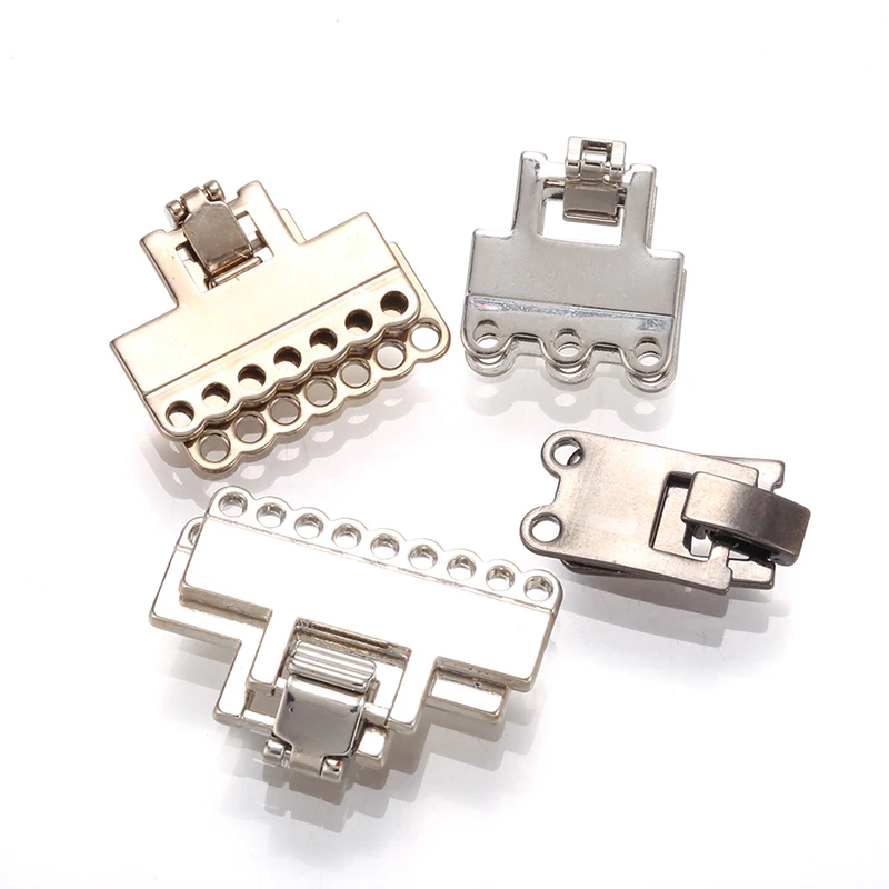 5-pcs-Multi-strand-bracelet-lock-clasp-metal-Silver-plated-jewelry ...