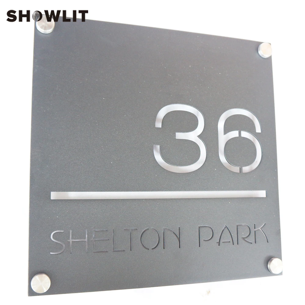 Painted House Sign Laser Cutting Stainless Steel House Plate/Plaques ...