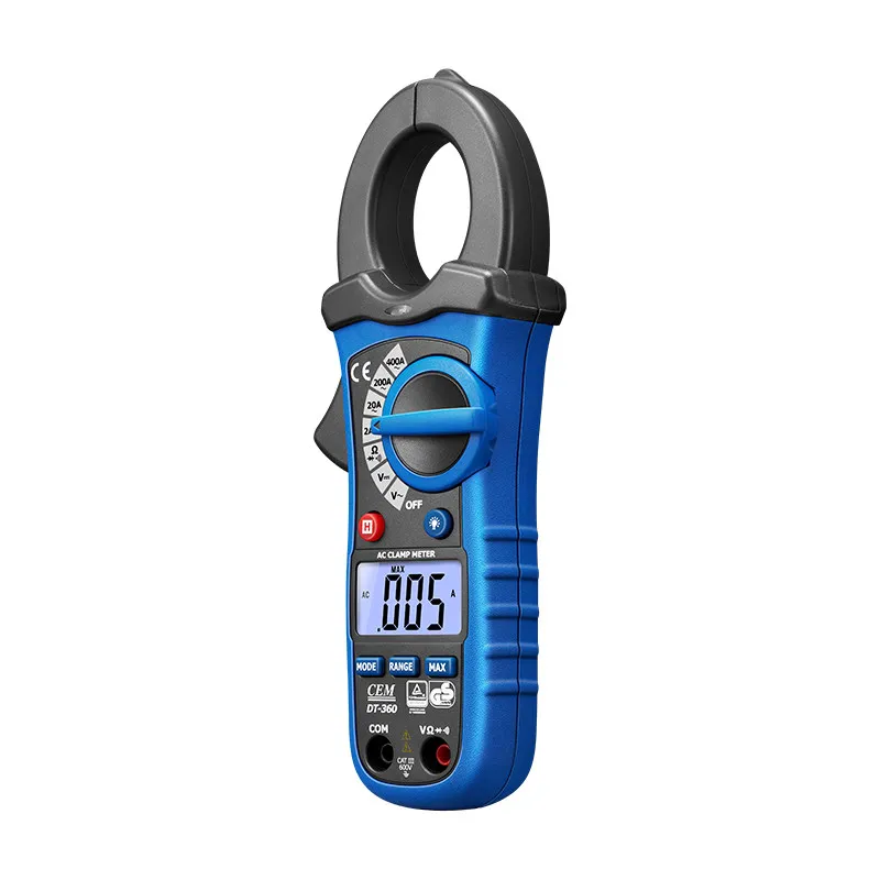 Dt-360 Clip-on Ammeter Multimeter Digital Clamp Meter Current Voltage ...