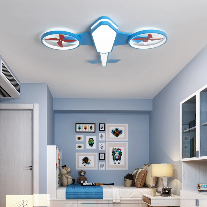 Led Airship Lighting Decor Boy Nursery Wooden Decor Airplane airship ...
