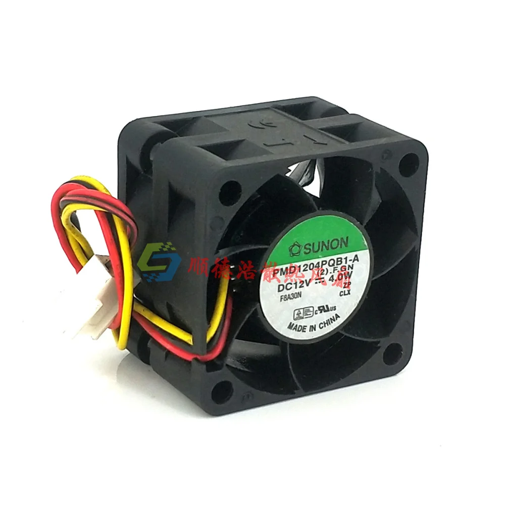 original 4028 PMD1204PQB1-A 12V 4W 4cm 40*28MM Double ball bearing high ...