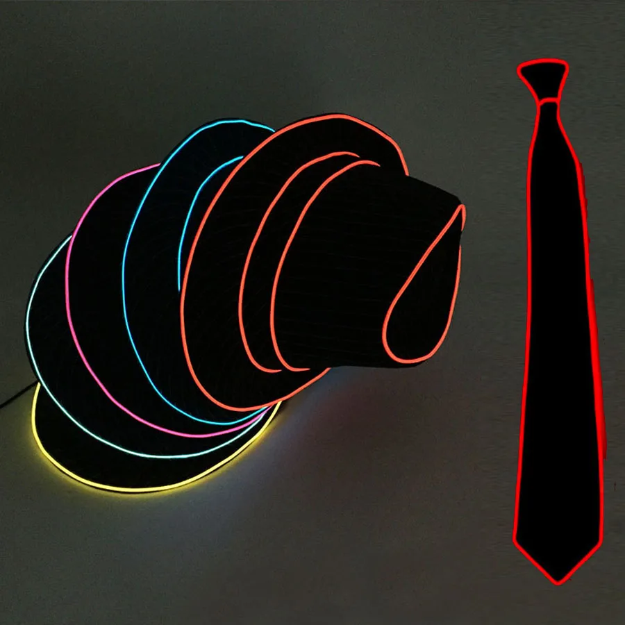 LED Light Up Top Hat Jazz Cap Masquerade Prop Glow Neon Party Bar ...
