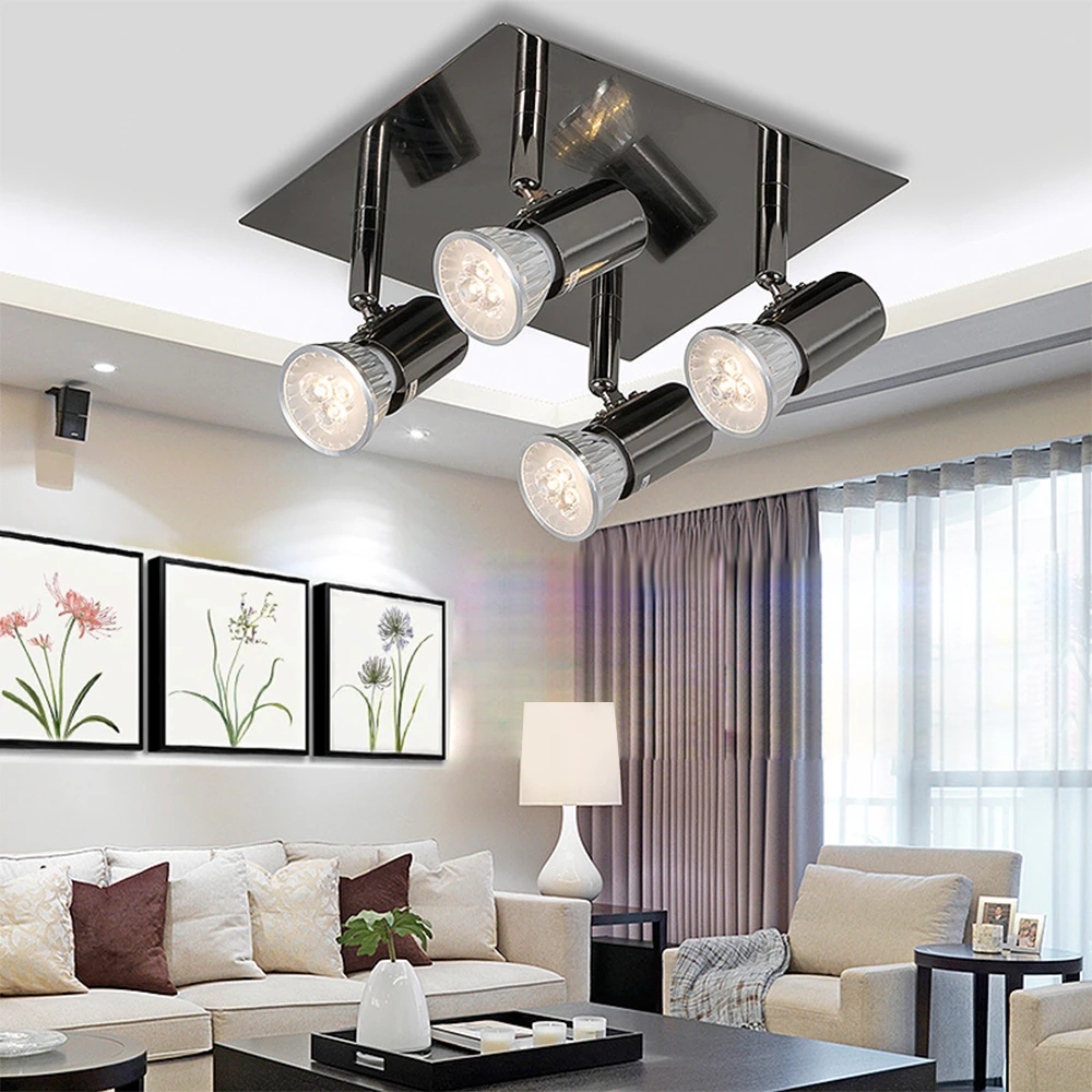 Foco LED giratorio ajustable para el techo, foco moderno de aluminio de ...