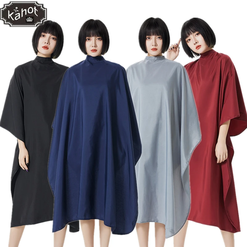 미용실 전문 헤어 스타일리스트 이발 숄 헤어 커팅 정전기 방지 붙지 않는 버튼 앞치마 이발 케이프캡 호일 And 랩