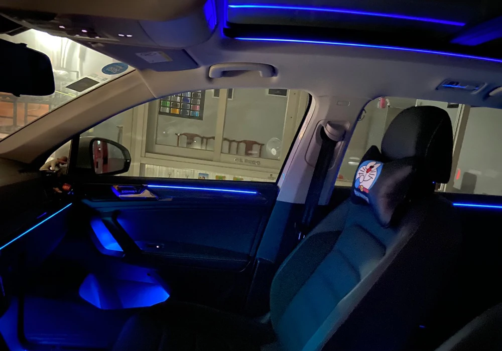 Dashboard ambient light RGB ambient light passenger multi-color ambient ...