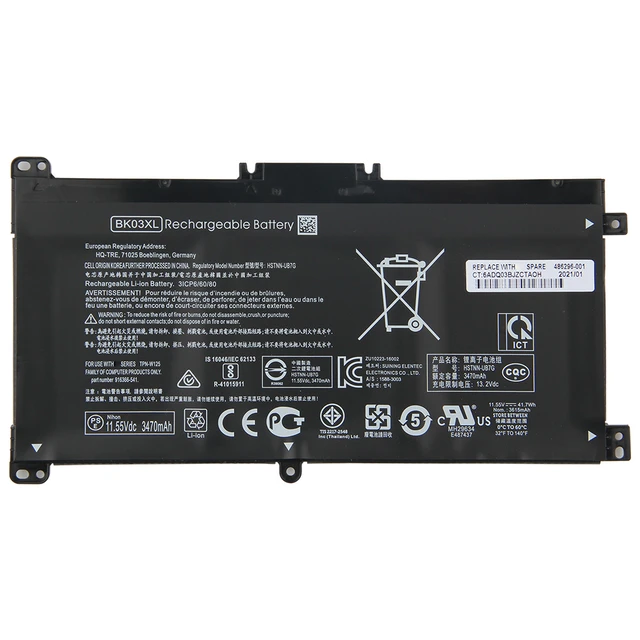 Genuine Laptop Battery BK03XL For HP Pavilion X360 14-BA, 48% OFF
