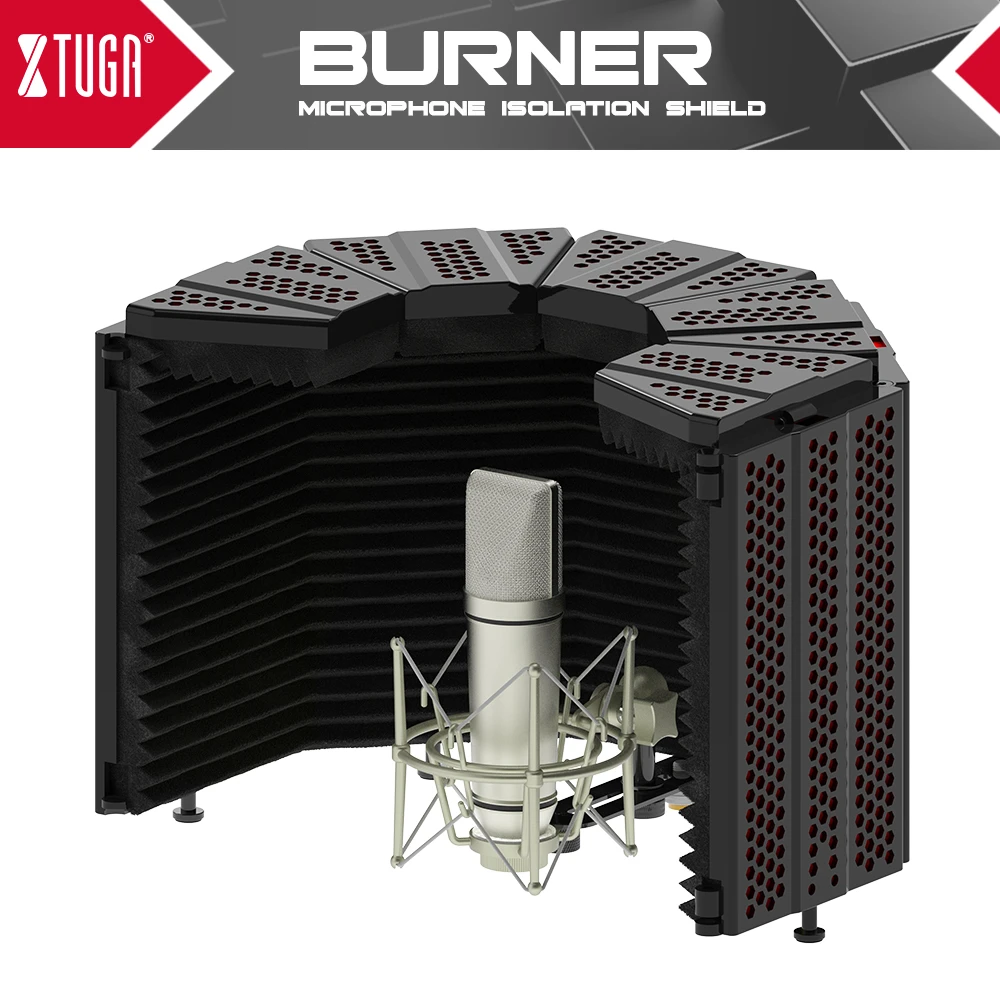 Xtuga Microphone Wind Screen Shield,microphone Isolation Shield ...