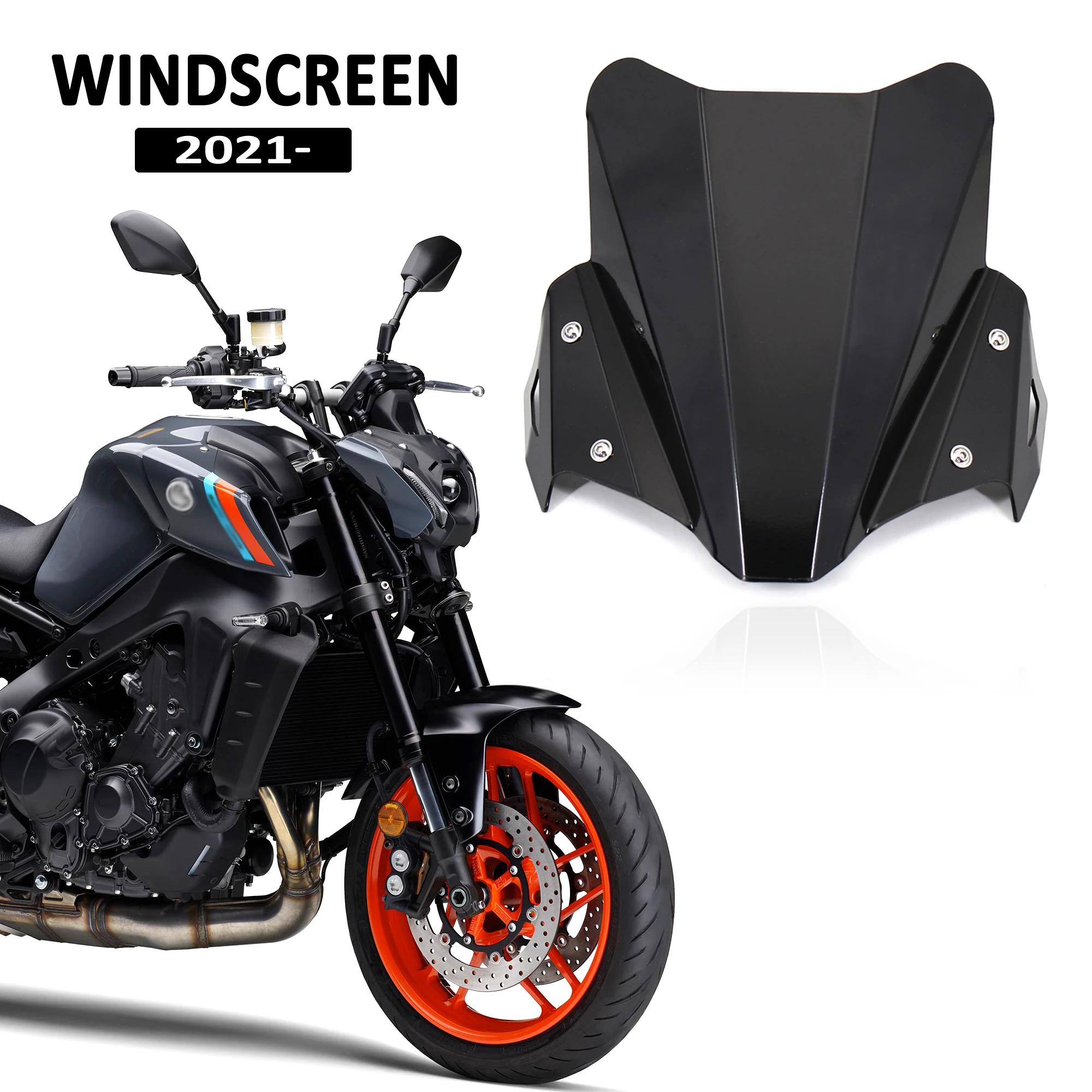 2021 FOR YAMAHA MT 09 /SP Motorcycle Accessories Windshield Wind Shield ...