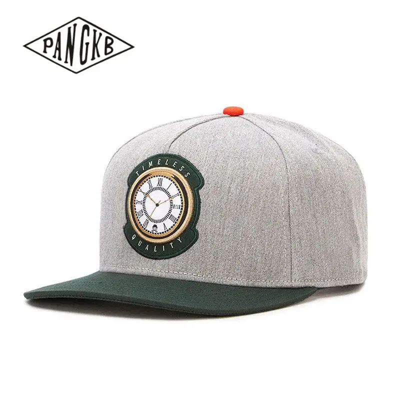 PANGKB Brand TIMELESS CAP Clock gray hip hop snapback hat Autumn for ...