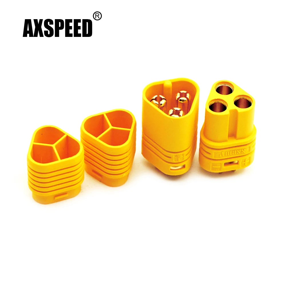 AXSPEED 5 Pairs 3 Pole Plug Socket 3 Pin for Motor ESC MT 60 3.5mm High ...