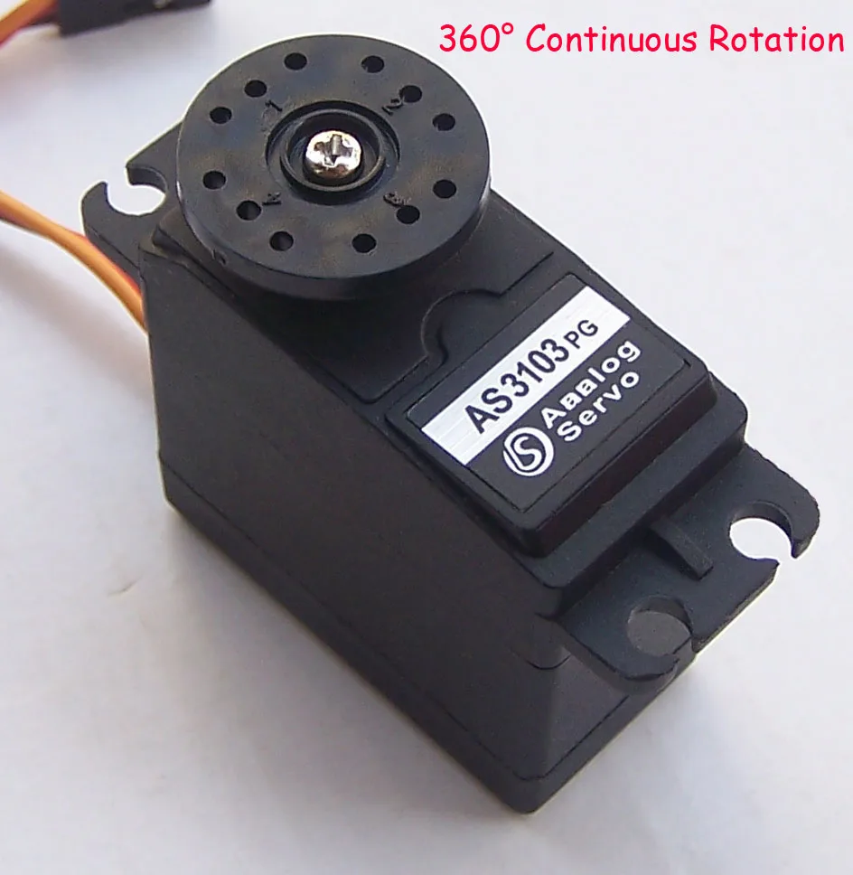 Servomotor-de-rotaci-n-continua-de-360-grados-Motor-de-engranaje-de-CC ...