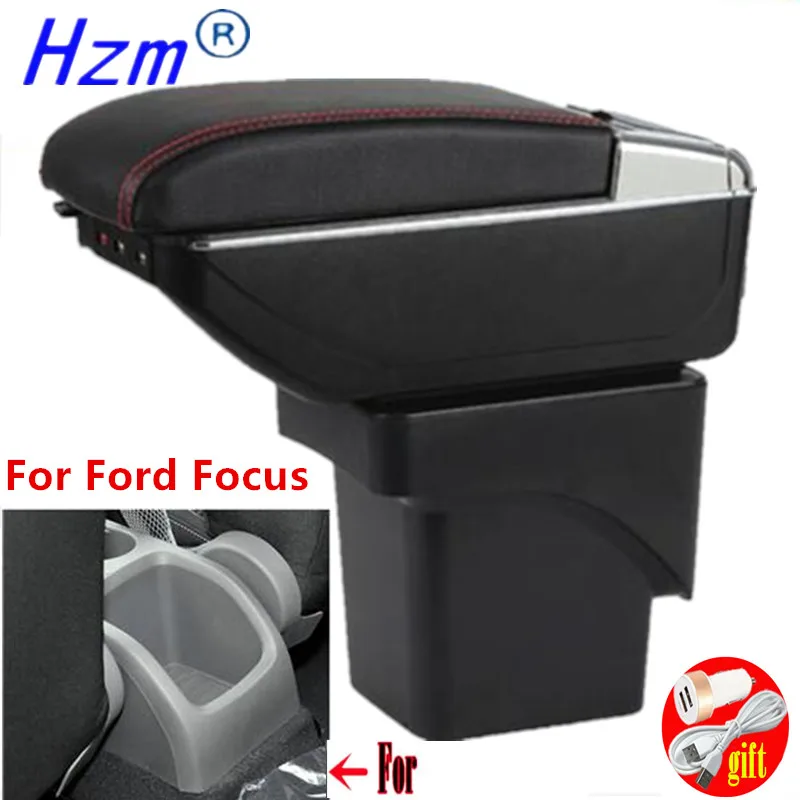 For Ford Focus 2 armrest box For Ford Focus mk2 central storage box Car ...