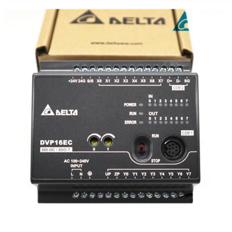 New Original Plc Controller Plc Ec3 Series Dvp16ec00r3 Dvp16ec00t3 100 ...