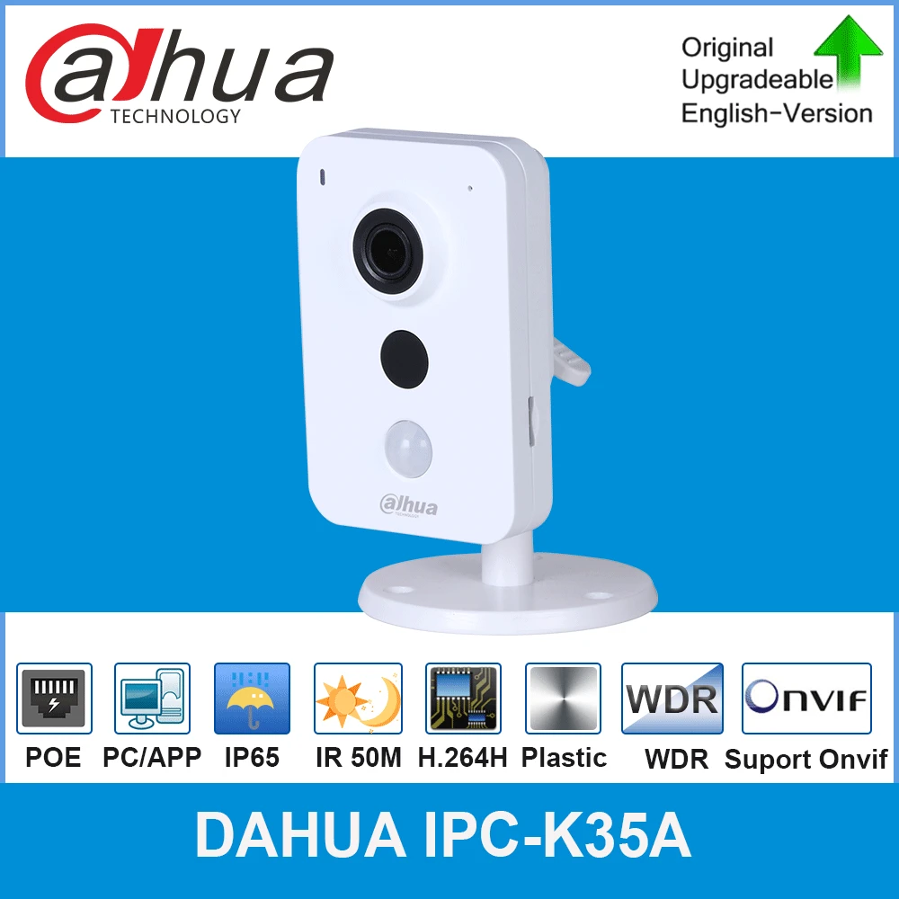 Dahua оригинальная IPC-K35A 3MP K Серия PoE сетевая камера IR расстояние 10 м облачная поддержка ...