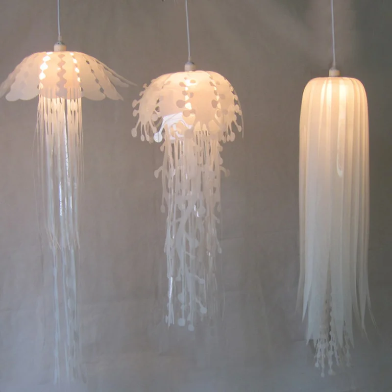 Modern-pvc-Jellyfish-Pendant-Light-for-living-room-Restaurant-bedroom ...