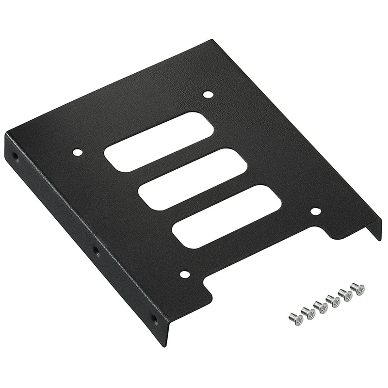 Black Metal 2.5inch To 3.5inch Ssd Mounting Adapter Bracket Hard Drive ...