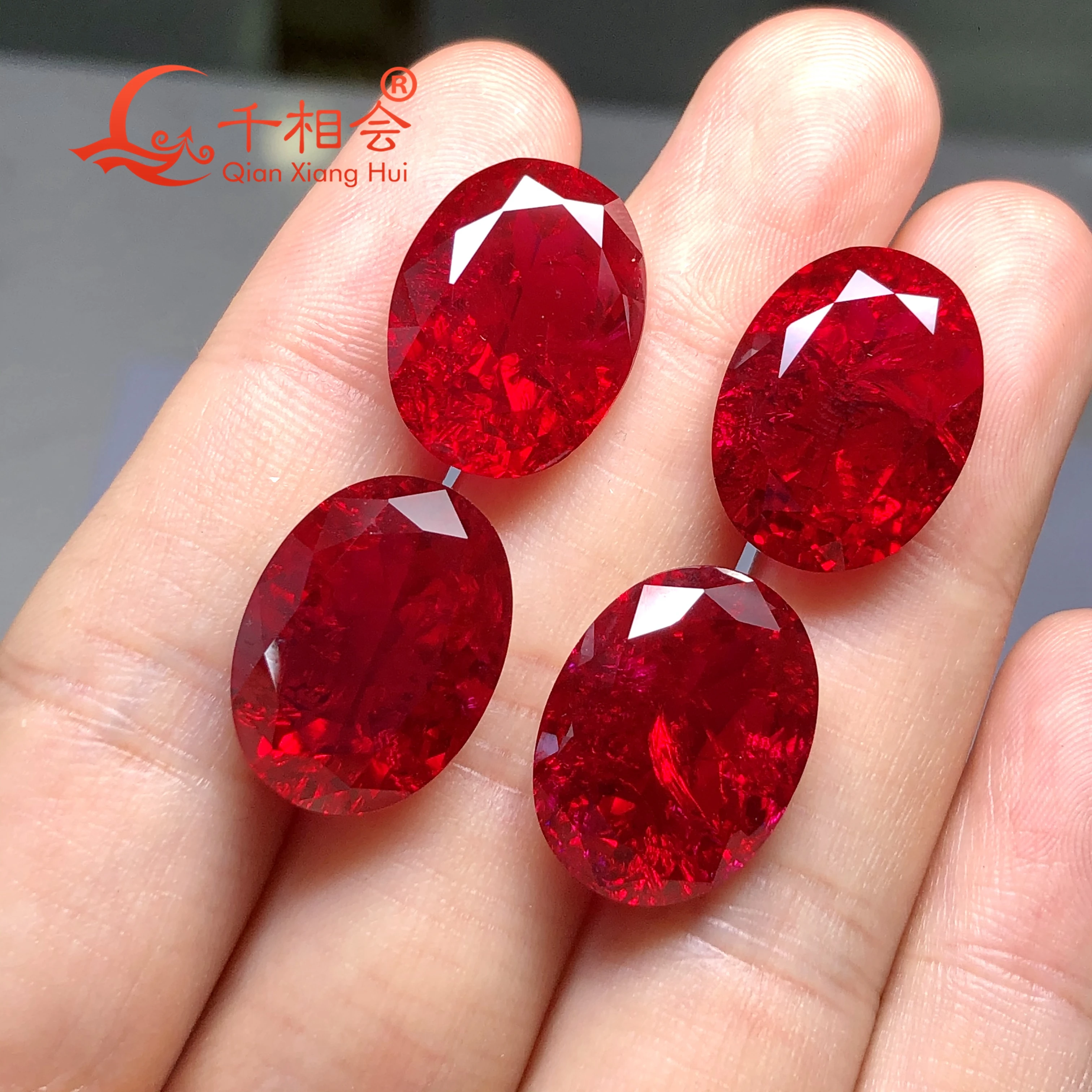 Natural Ruby Gemstone Cut Oval Shape Ruby Stone Cut For Jewelry- Size ...