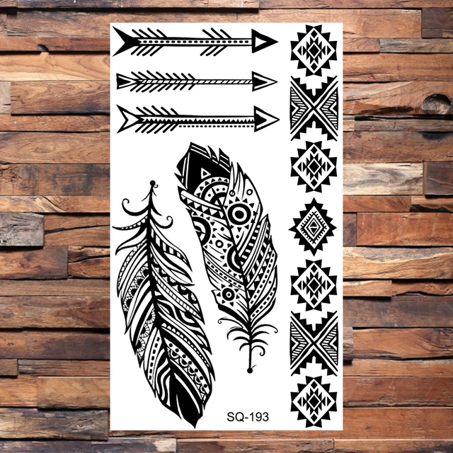 Native American Feather Tattoo Designs For Women
