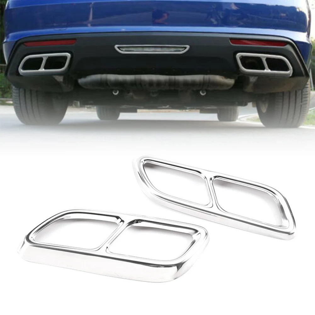 2Pcs-Car-Rear-Exhaust-Muffler-Tail-Pipe-Cover-Trim-For-Cadillac-CT5 ...