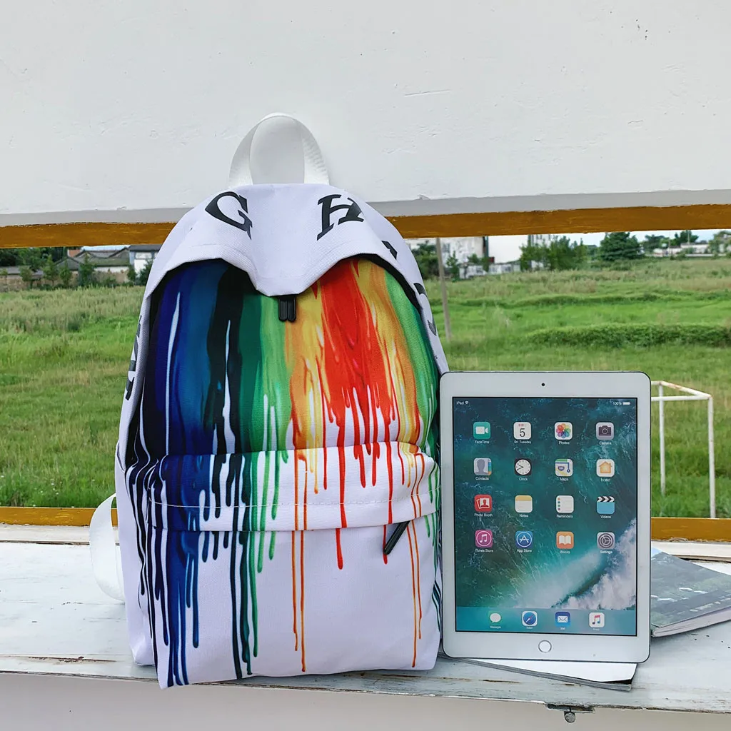 Rainbow Pride Dripping Paint Backpack (Various Colors) - Queerks™