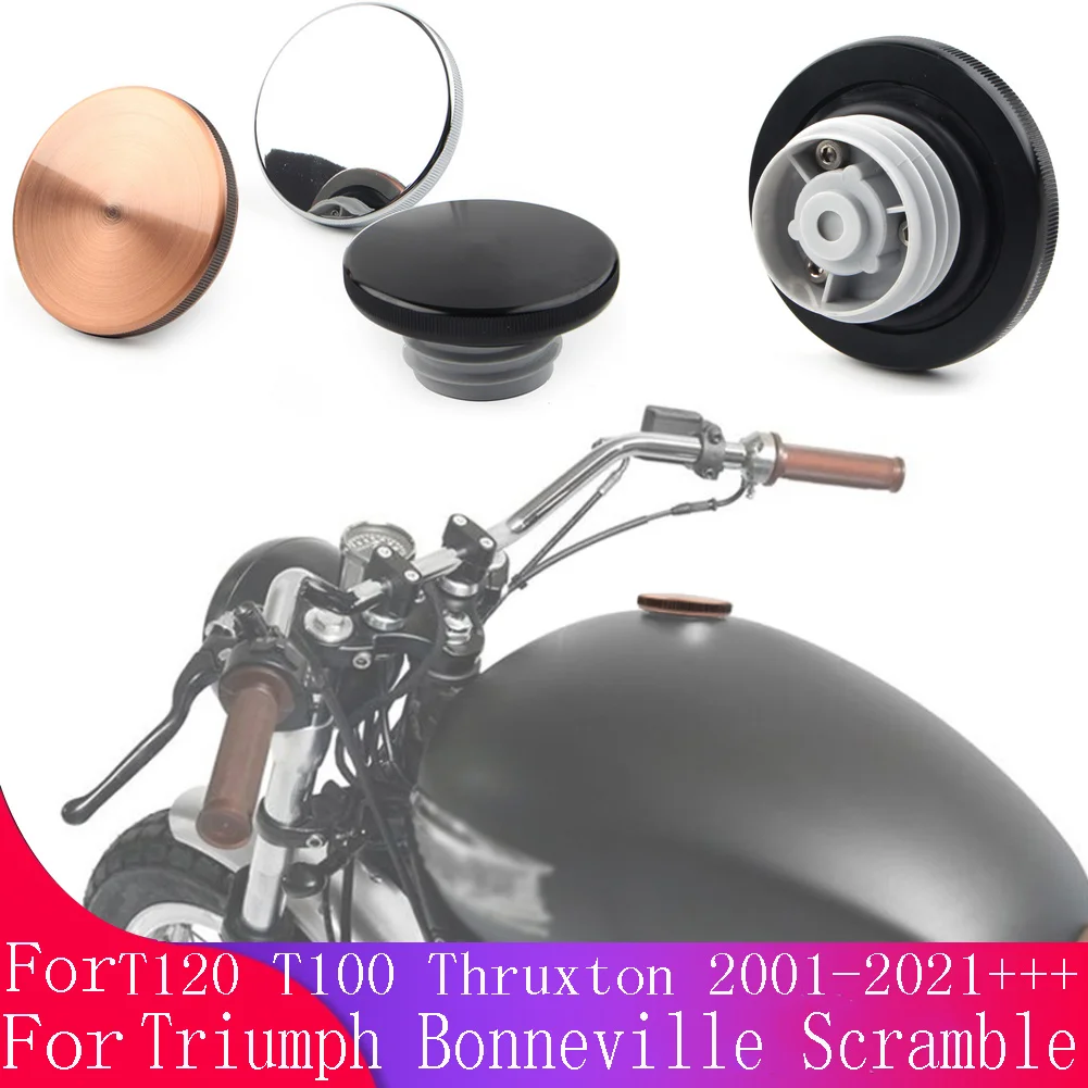 Motorbike-Fuel-Gas-Tank-Cap-Vented-Oil-Cover-Aluminum-Trim-For-Triumph ...