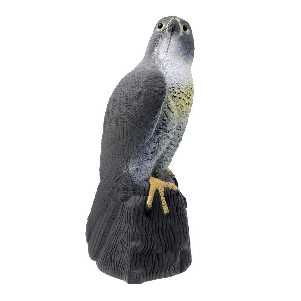 Lifelike Fake Falcon Hunting Decoy, Bird Repellent Scarecrow Decoy For ...
