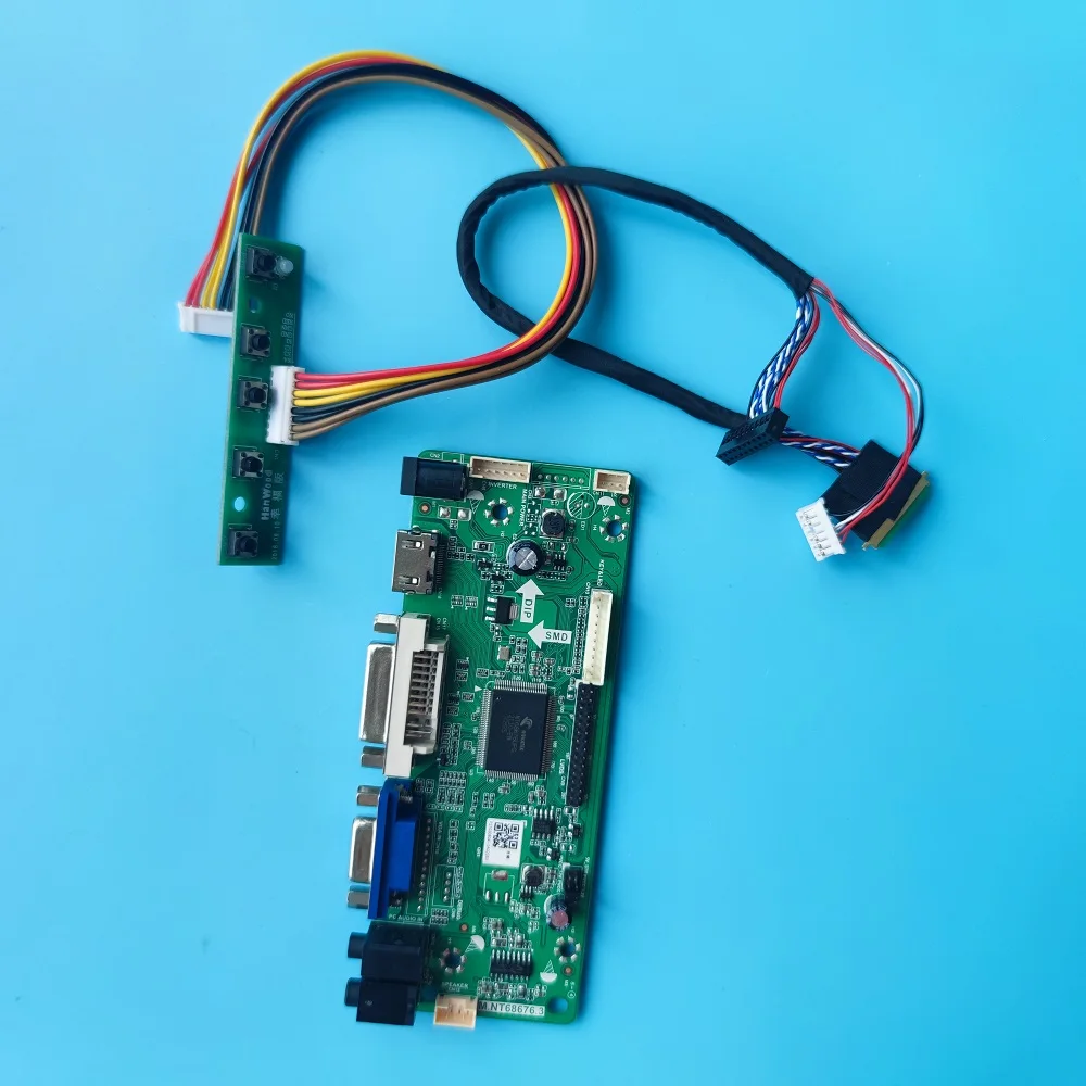 Kit For N140BGE-L42 N140BGE 1366X768 LCD LED DVI Audio Panel Screen Controller board Driver ...