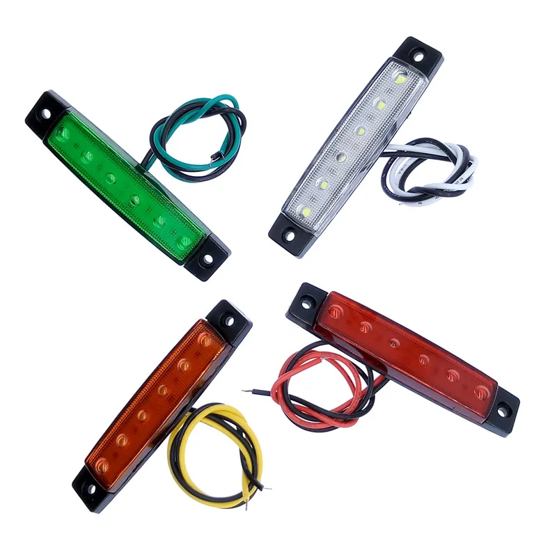 2PCS-12V-24V-LED-Light-For-Cars-Trucks-Trailers-Clearance-Lamp-Lights ...