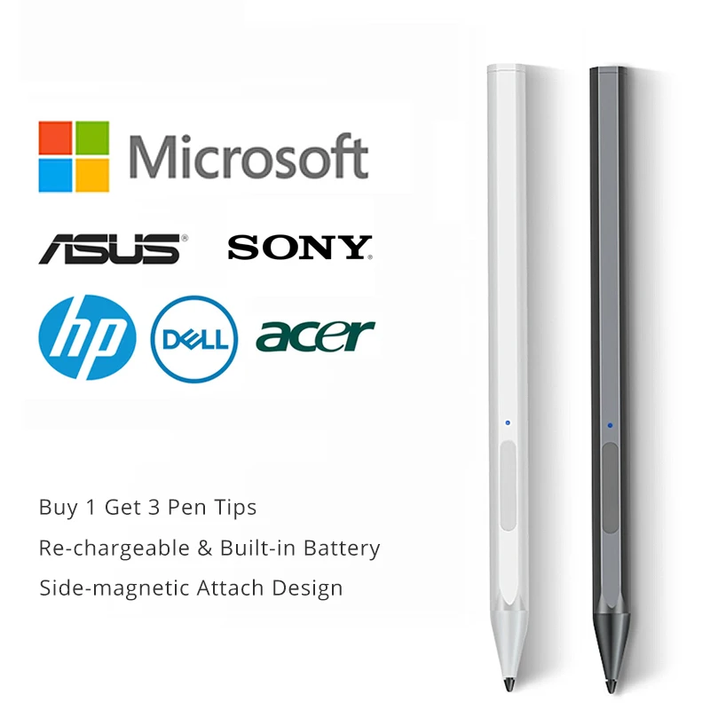 Stylets,Stylet tactile magnétique pour Microsoft Surface Pro 3 4 5 6 7 ...