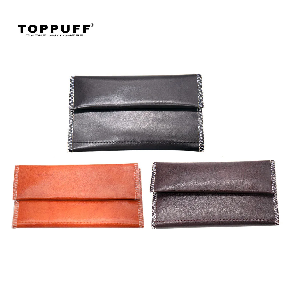 PU Leather Tobacco Bag Portable Cigarette Rolling Pipe Tobacco Pouch ...