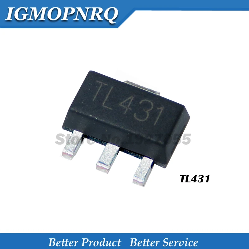 50pcs/lot Tl431 431 Sot-89 Precision Supply Voltage Reference Ic Chip New - Integrated Circuits ...
