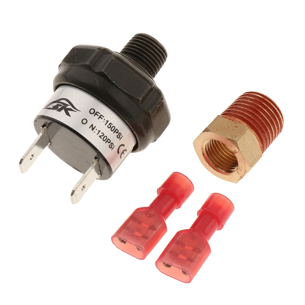 12V Compressor Air Tank Pressure Switch 120 PSI ON and 150 PSI OFF ...