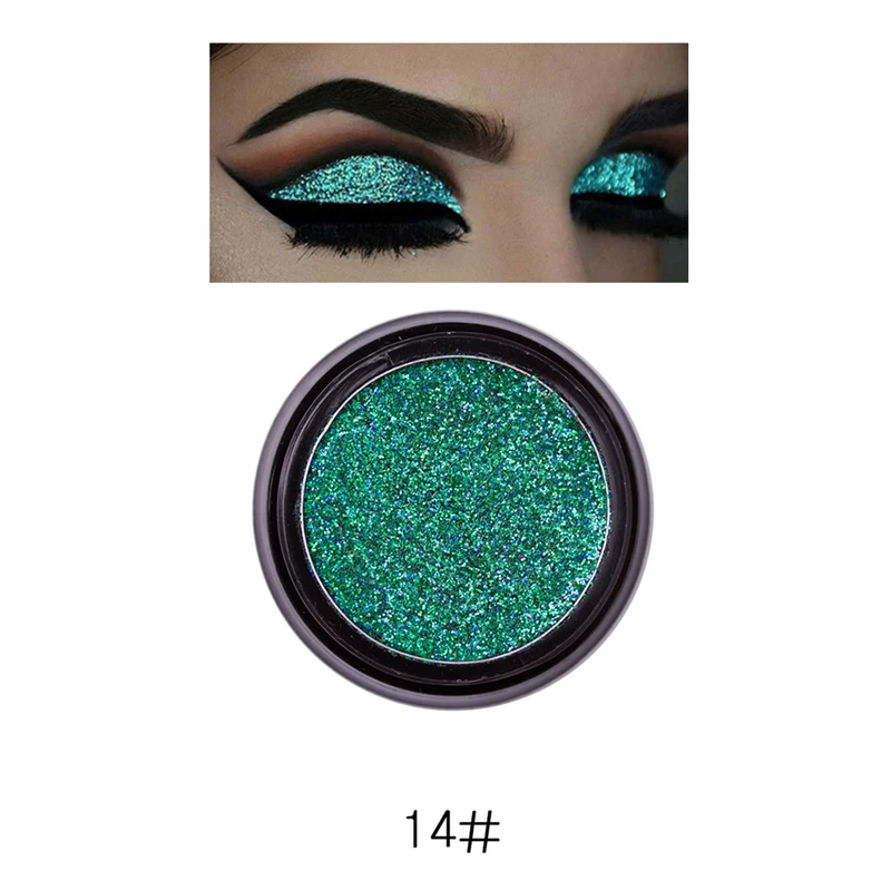 Manooby Sequins Eyeshadow 6Colors Single Palette Illuminator Makeup ...