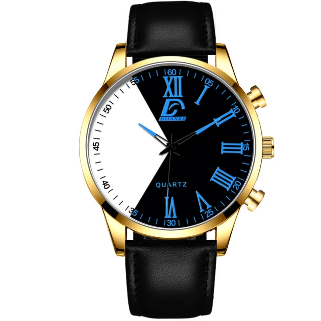 DIJANES Mens Minimalist Watches Luxury Men Fashion Casual Leather Strap ...