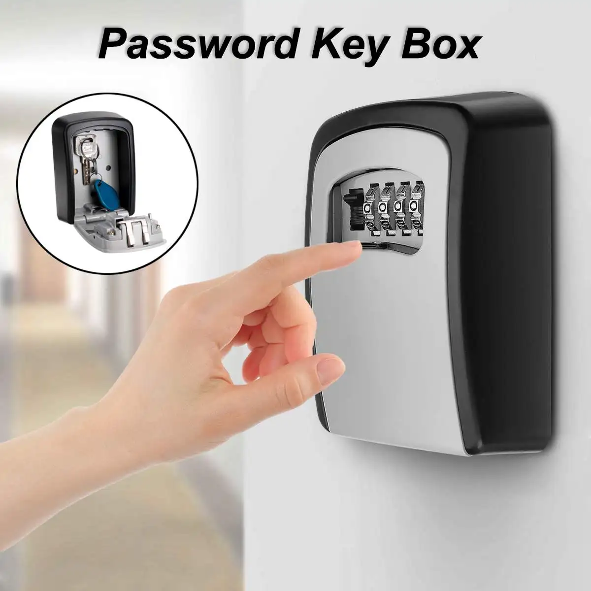 4-Digit-Wall-mounted-Curved-Key-Card-Password-Box-Master-key-box ...