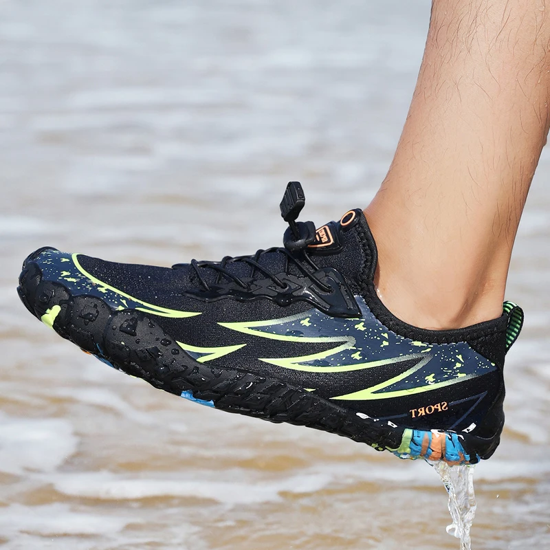 Zapatos de agua descalzos para hombre, calzado deportivo de playa para ...