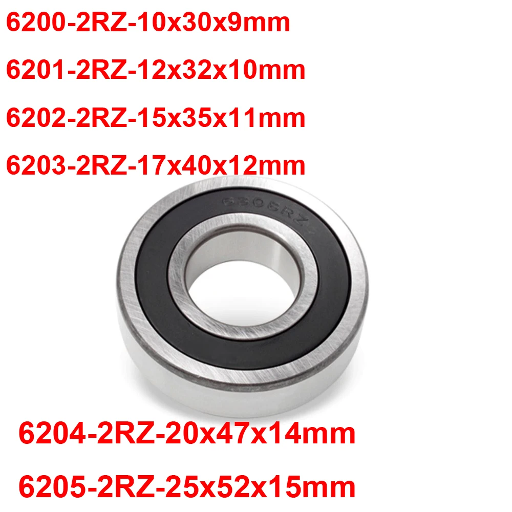 Rolamento de esferas para motor, 1 peça, 6200 6201 6202 6203 2rz 6204rz ...