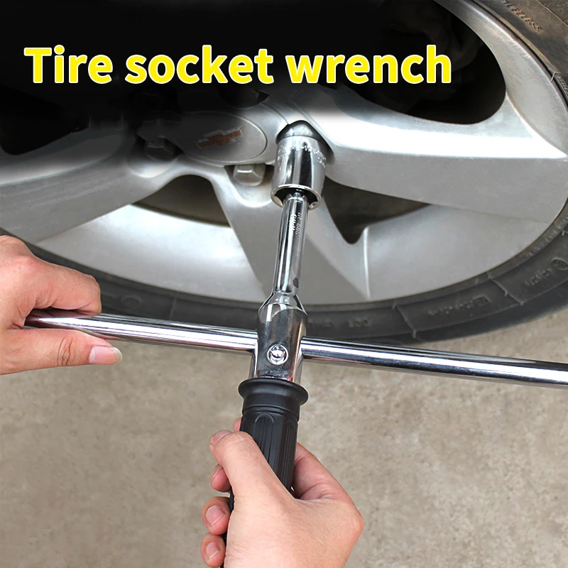 Tire-Repair-Cross-Wrench-Lengthened-Car-Tire-Change-Tools-Folding-Cross ...